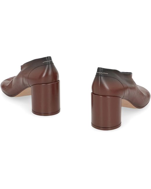 MM6 by Maison Margiela Décolleté Tabi in Brown | Lyst UK