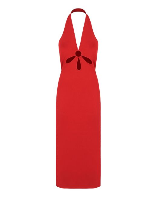 Cult Gaia Knitted Dress Vinna in Red | Lyst UK