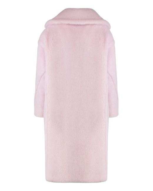Max Mara Teddy Bear Icon Coat in Pink | Lyst UK