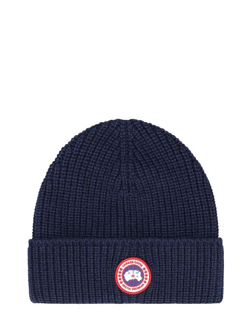 Canada Goose Ribbed Wool Toque in Blue for Men | Lyst UK
