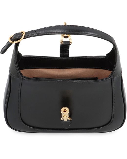 Gucci Jackie 1961 Leather Mini Bag in Black | Lyst