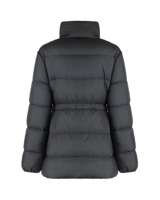 Moncler Short Down Jacket Brossette in Black | Lyst