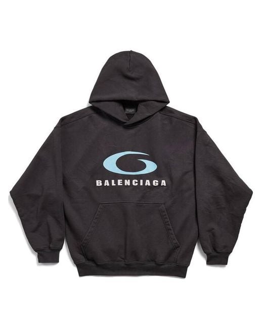 Balenciaga Loop Sports Icon Hoodie in Black for Men | Lyst UK