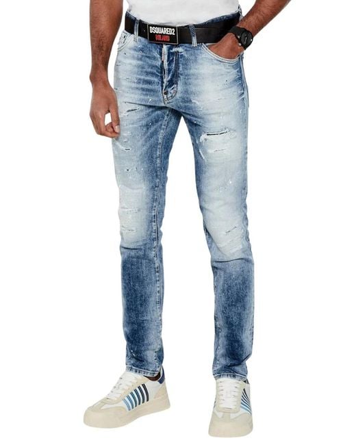 DSquared² Light Scarface Wash Cool Guy Jeans in Blue for Men | Lyst UK