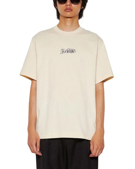 Burberry Signature Logo Tundra T-Shirt in White for Men | Lyst