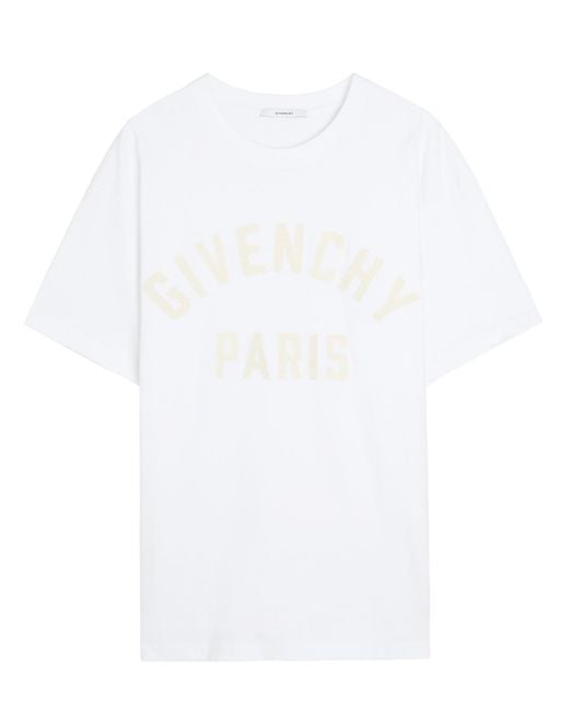 Givenchy Applique Logo T-Shirt in White for Men | Lyst UK