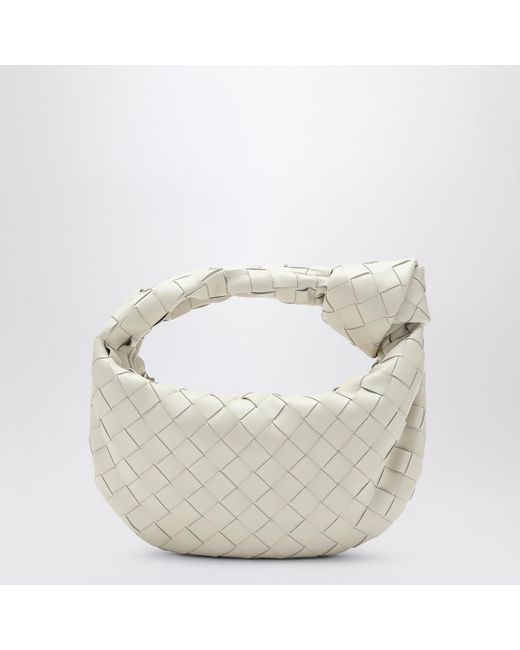 Bottega Veneta Chalk Mini Jodie Bag in White | Lyst UK