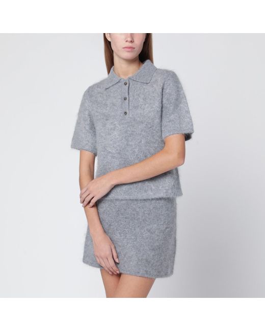Almada Label Maika Polo in Gray | Lyst