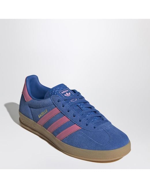 adidas Originals Sneaker Gazelle Indoor /bliss Pink/gum in Blue for Men ...