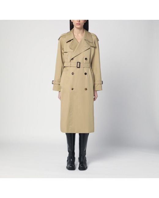 Burberry Trench Castleford Long in Natural | Lyst