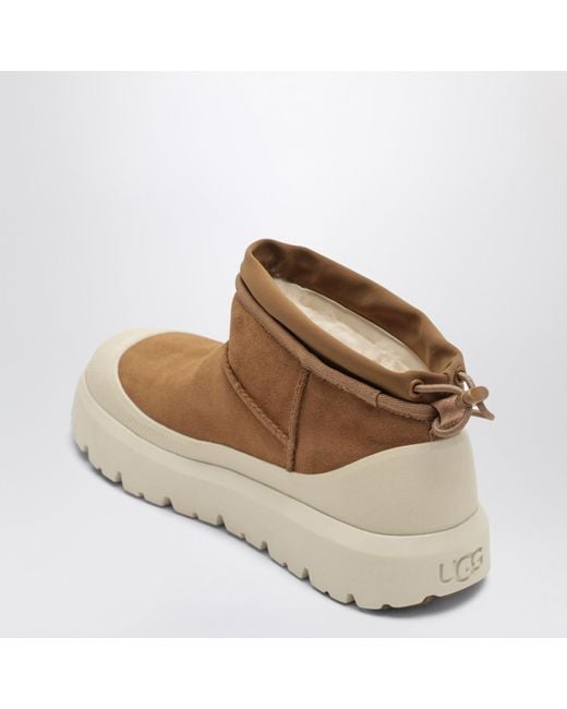 UGG Chestnut Classic Ultra Mini Weather Hybrid Boots in Brown for Men ...
