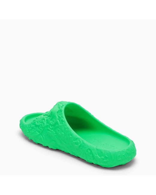 Versace Medusa Dimension Lime Slide in Green for Men | Lyst