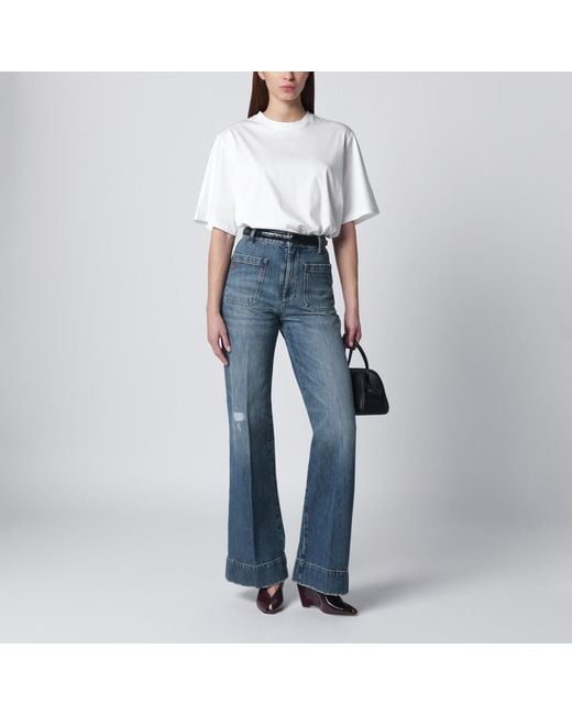 Victoria Beckham New Alina Jeans in Blue | Lyst UK