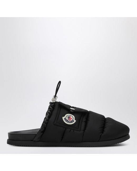 Moncler Nylon Mule Mon Pocket in Black | Lyst
