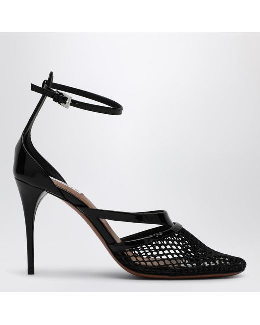 Alaïa Thong Sandals In Mesh in Black | Lyst