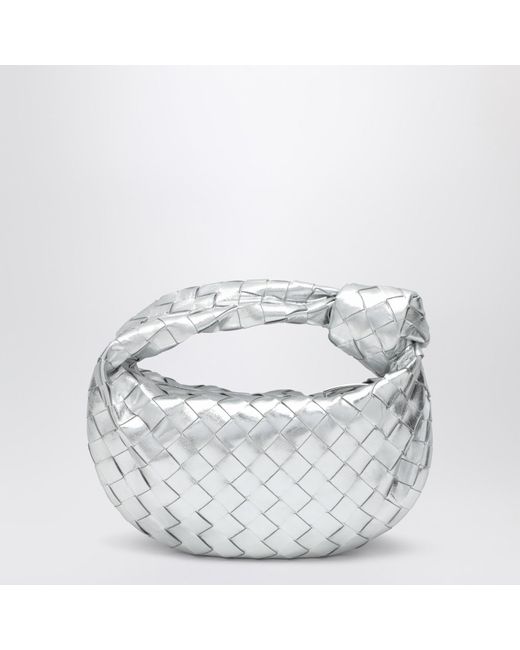 Bottega Veneta Lic Silver Mini Jodie Bag in Metallic | Lyst