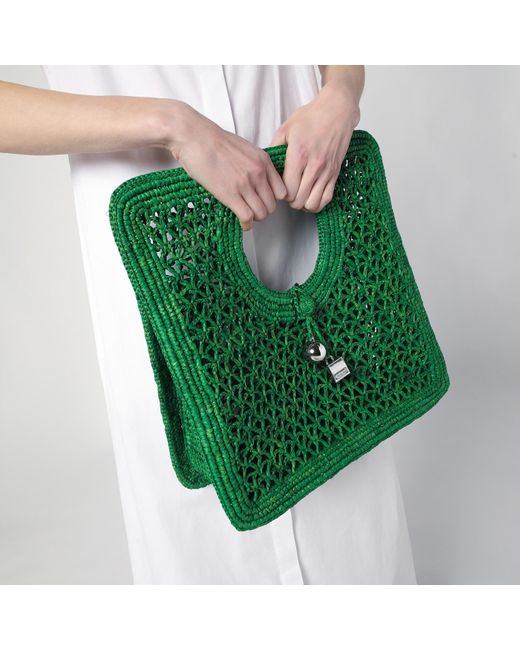 Jacquemus The Beach Square Bag in Green | Lyst