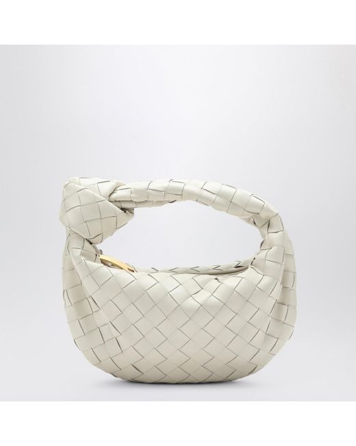 Bottega Veneta Chalk Mini Jodie Bag in White | Lyst UK