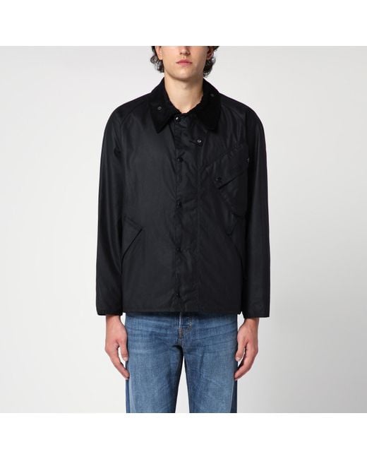 Barbour A7 Pacemaster Waxed Jacket in Black for Men | Lyst