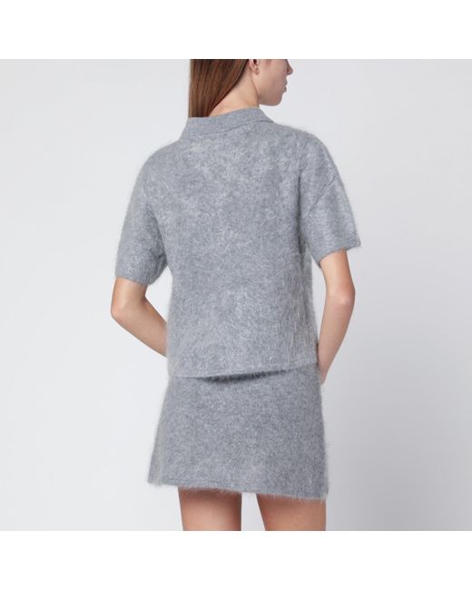 Almada Label Maika Polo in Gray | Lyst
