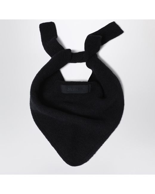 Jacquemus Scarf With Grosgrain Logo in Black | Lyst UK