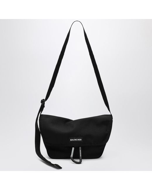 Balenciaga Small Messenger Bag Explorer in Black for Men | Lyst