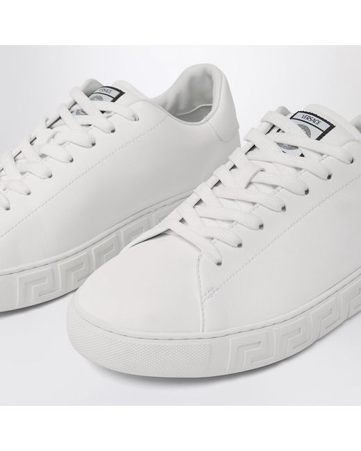 Versace Greca Nylon Sneakers in White for Men | Lyst UK