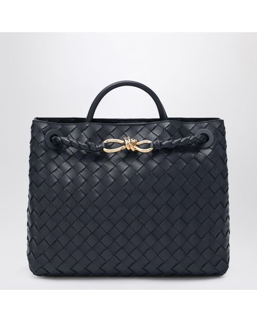 Bottega Veneta Medium Andiamo Bag In Midnight Blue | Lyst UK