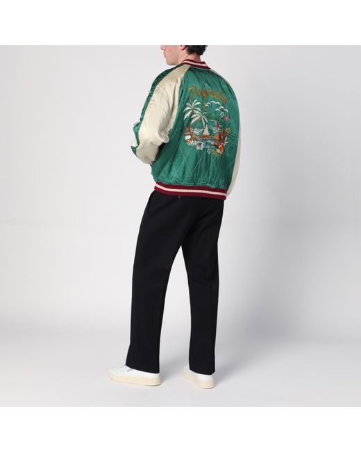 Polo Ralph Lauren Bright Zipped Bomber Jacket in Green for Men | Lyst