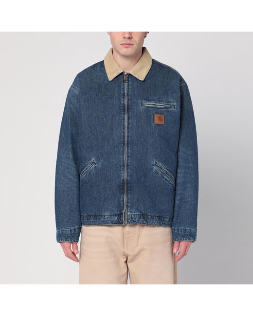 Carhartt Og Detroit Jacket In Denim in Blue for Men | Lyst