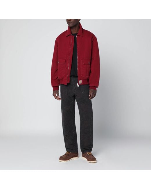 Carhartt Stanton Scarlet Jacket in Red for Men | Lyst UK