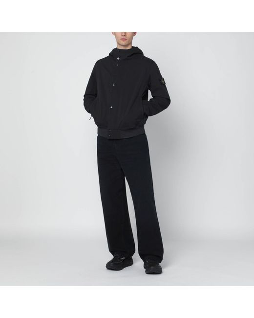Stone Island Light Soft Shell-R Jacket in Black for Men | Lyst UK