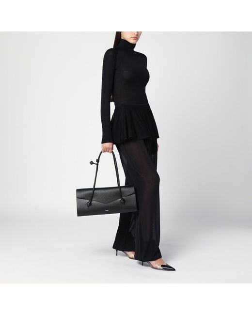 Alaïa Le Teckel Tote Bag With Flap in Black | Lyst