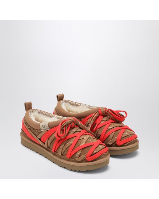 UGG Chestnut Tasman Lace Slippers in Red for Men | Lyst UK
