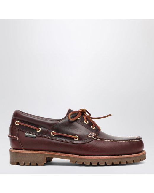 Sebago Mocasssino Acadia Premium Bordeaux in Brown for Men | Lyst UK