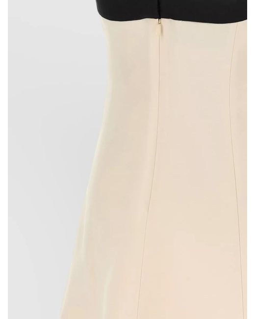 Valentino Garavani Couture Crepe Dress Bow Halter Neckline in Natural ...
