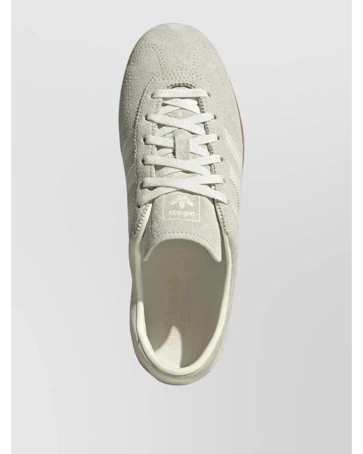 adidas Gazelle Low Profile Suede Sole Sneaker in White | Lyst UK