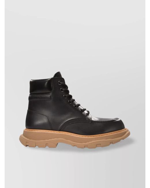McQueen Chunky Sole "Song" Ankle Boots in Black for Men | Lyst