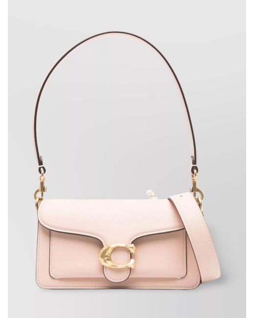 COACH Leather Shoulder Bag Strap Adjustable Detachable in Natural | Lyst