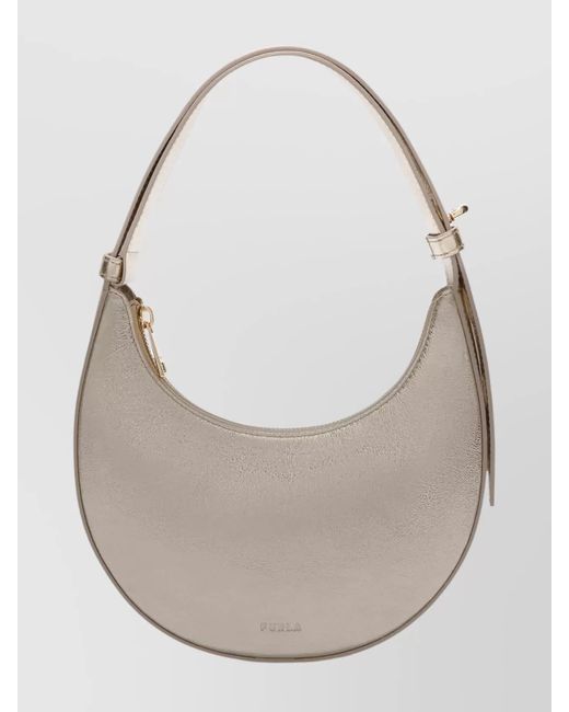 Furla Mini Shoulder Bag Adjustable Strap in Grey | Lyst UK