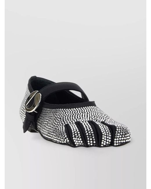 Coperni Five-Toe Design Ballet Flats in Black | Lyst