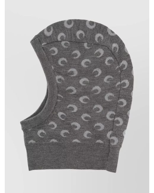Marine Serre Textured Hat Ribbed Pattern in Grey | Lyst UK