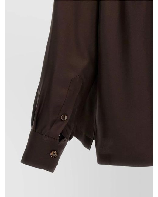 Dolce & Gabbana Shirt Logo Embroidery Chest Pocket in Brown for Men ...