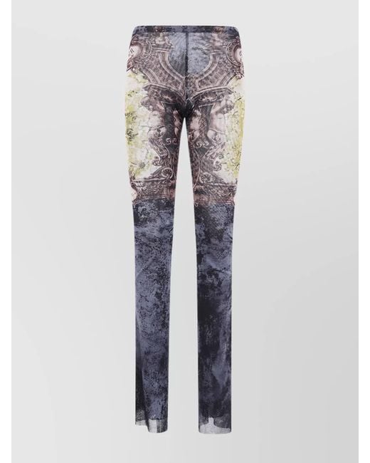 Jean Paul Gaultier Printed Medallion Mesh Trouser | Lyst UK
