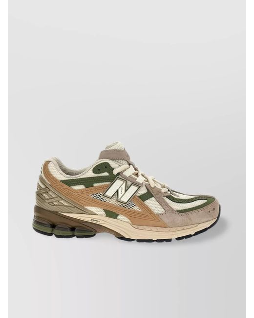 New Balance Mesh Rubber Sole Sneakers in Metallic | Lyst