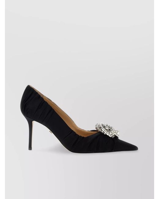 Mach & Mach 'Galactic' Ruched Fabric Pumps in Black | Lyst