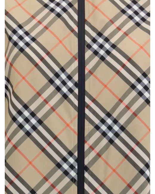 Burberry Check Pattern Waterproof Jacket | Lyst UK