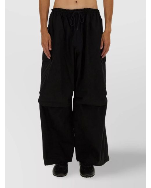 Y-3 Cargo Trousers With Wide Leg Design in Black for Men | Lyst UK