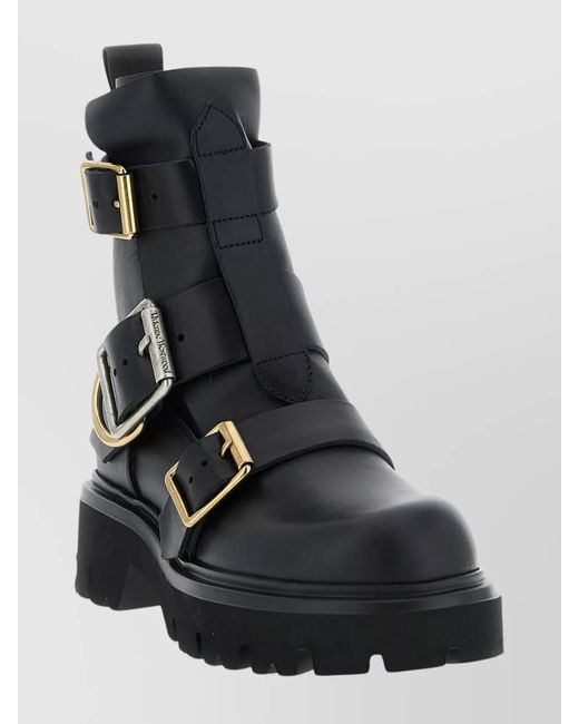 Vivienne Westwood Ankle Boots With Chunky Sole And Pull Tab in Black ...