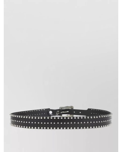 Enfants Riches Deprimes Leather Studded Belt in White for Men | Lyst UK